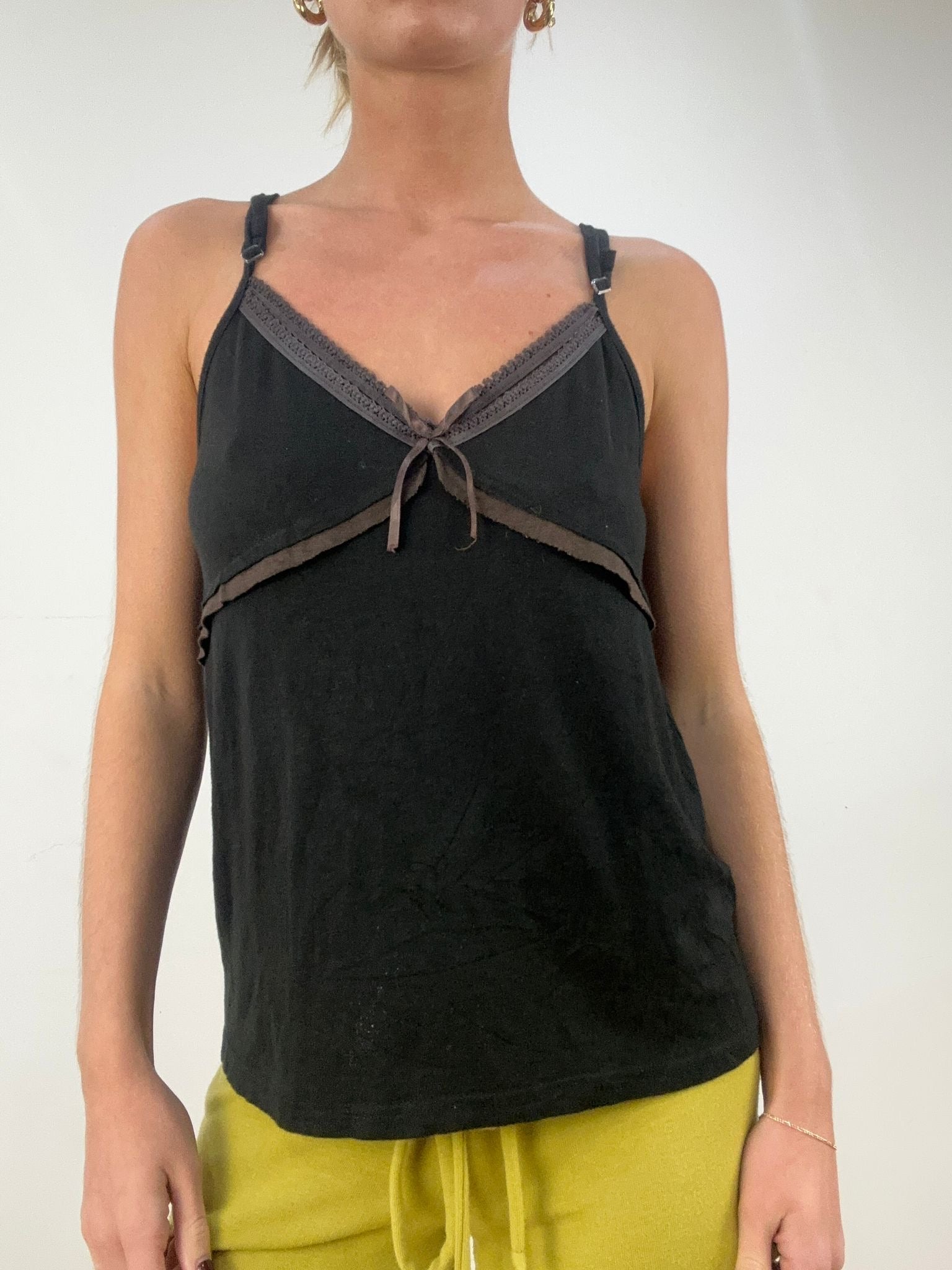 BONFIRE NIGHT | large black lace cami – remass