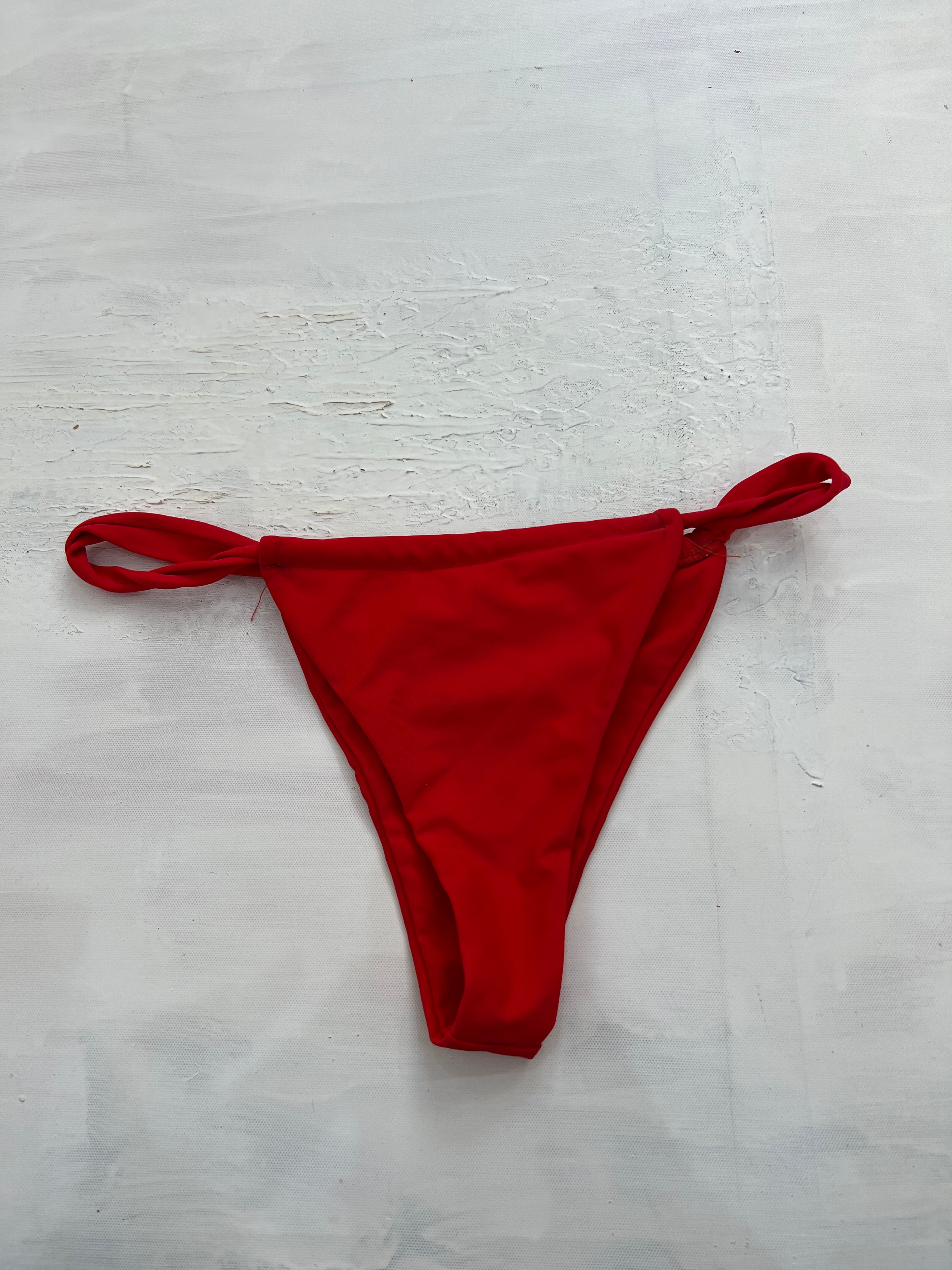 SHORT SHORTS DROP | small red bikini bottoms – remass