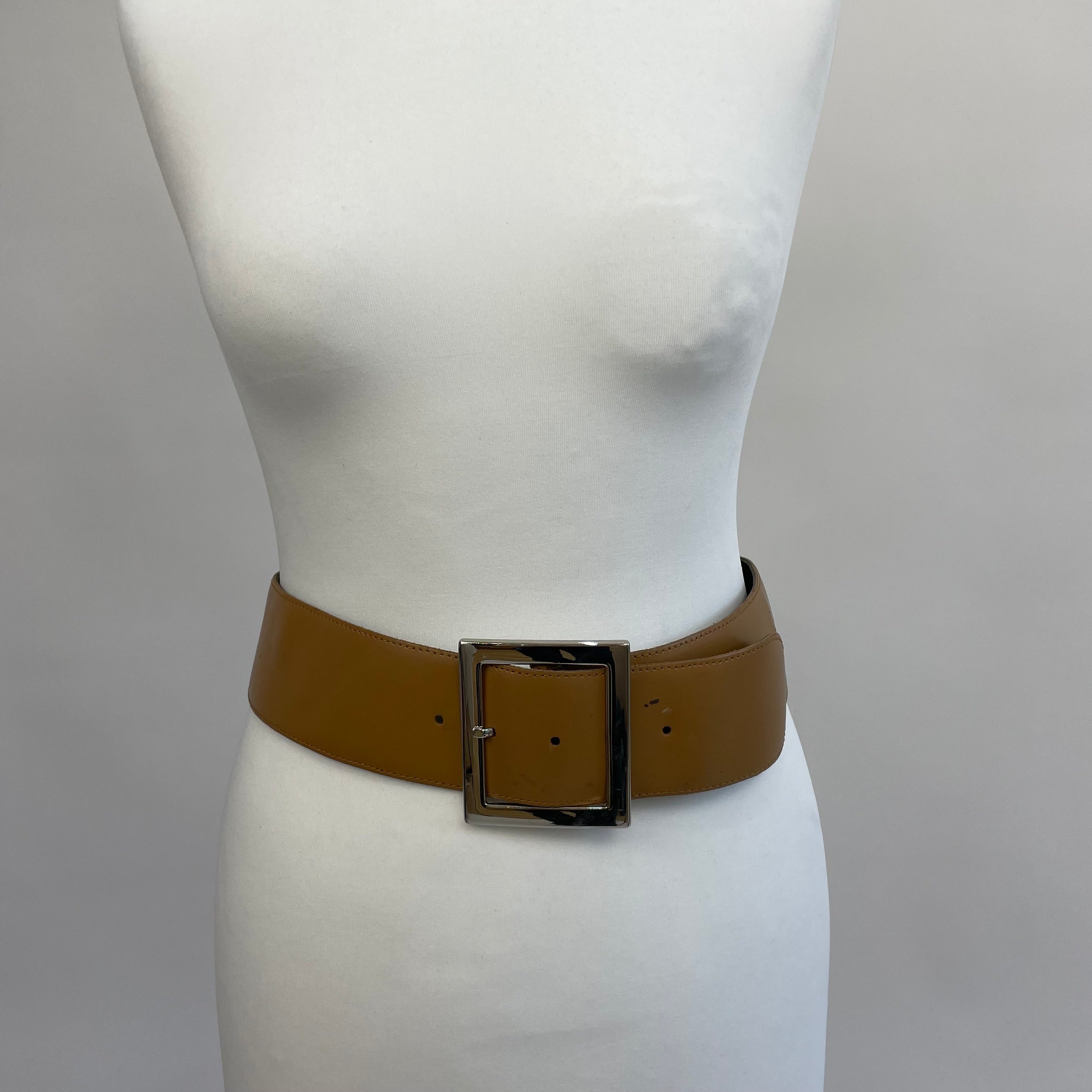 POSH AND BECKS DROP | chunky brown belt – remass